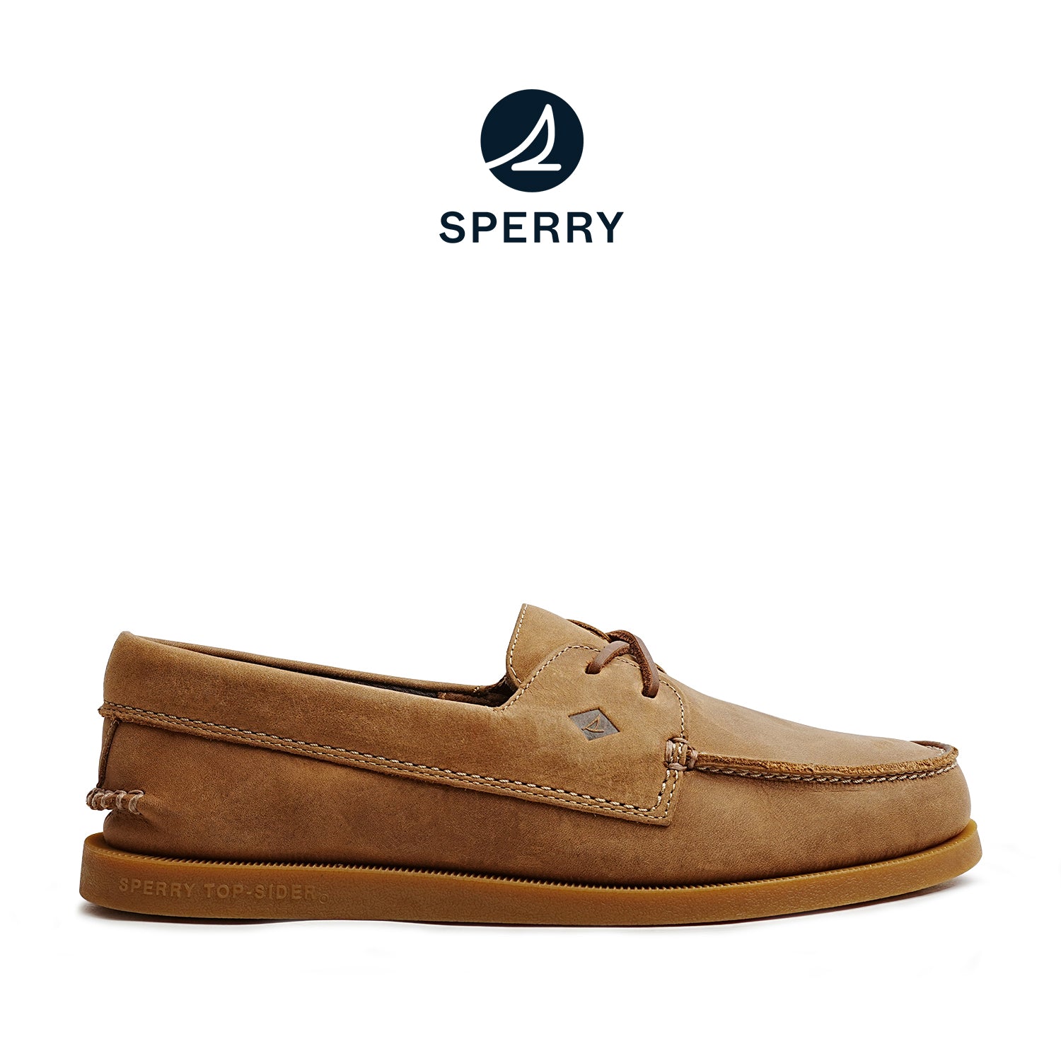 Men's Authentic Original™ 2 Eye Hull Crosslace Boat Shoes - Brown (M10