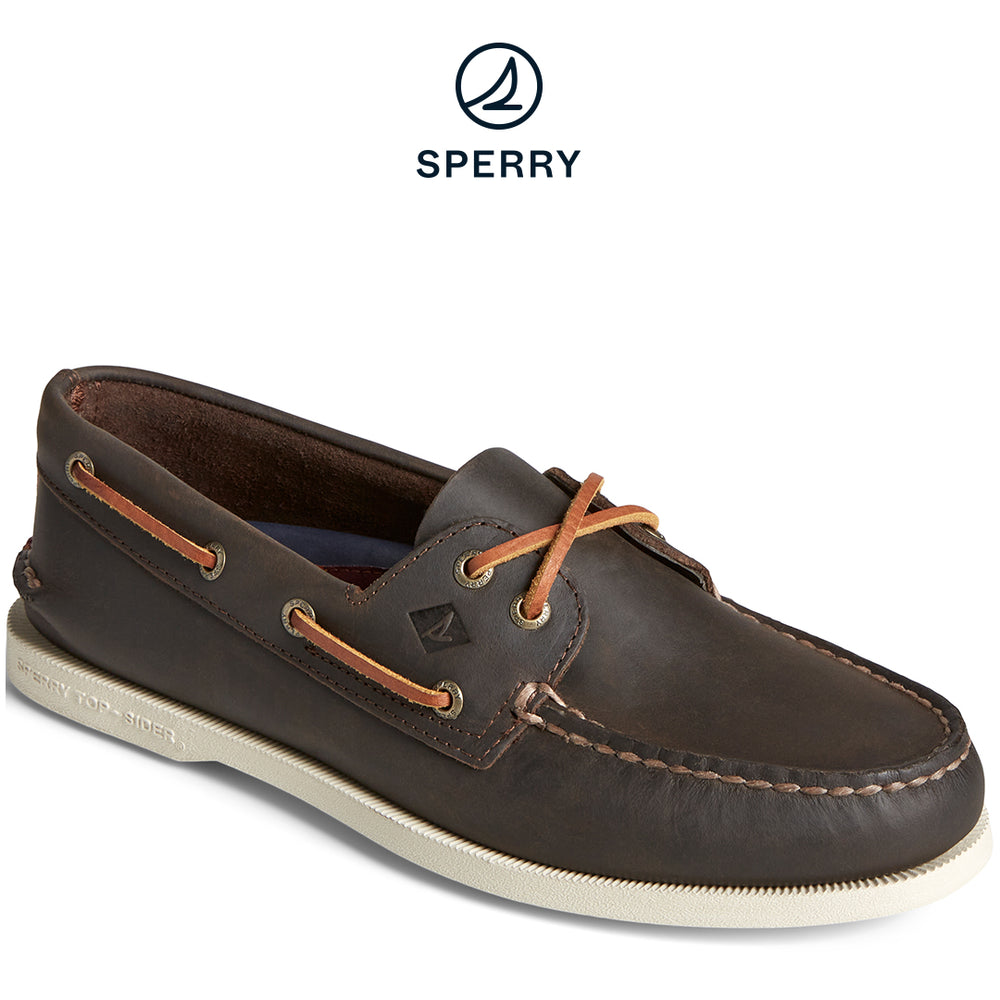 Men's Authentic Original™ Leather Boat Shoe Brown (STS25509)